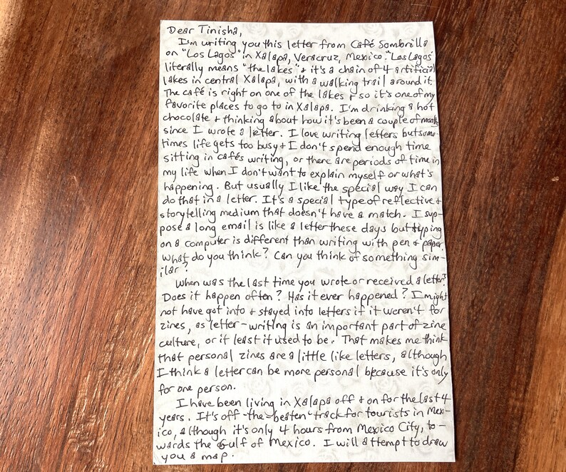Letter From Amanda - a Handwritten Personal Letter From Me to You - Etsy
