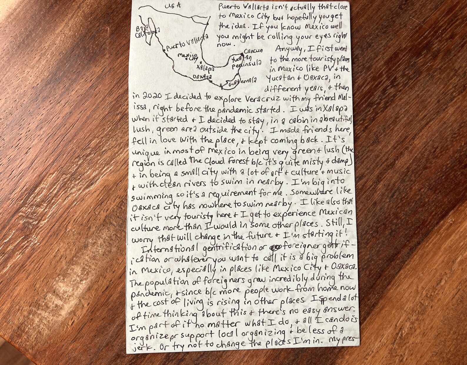 Letter From Amanda - a Handwritten Personal Letter From Me to You - Etsy