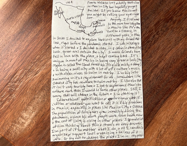 Letter From Amanda - a Handwritten Personal Letter From Me to You - Etsy