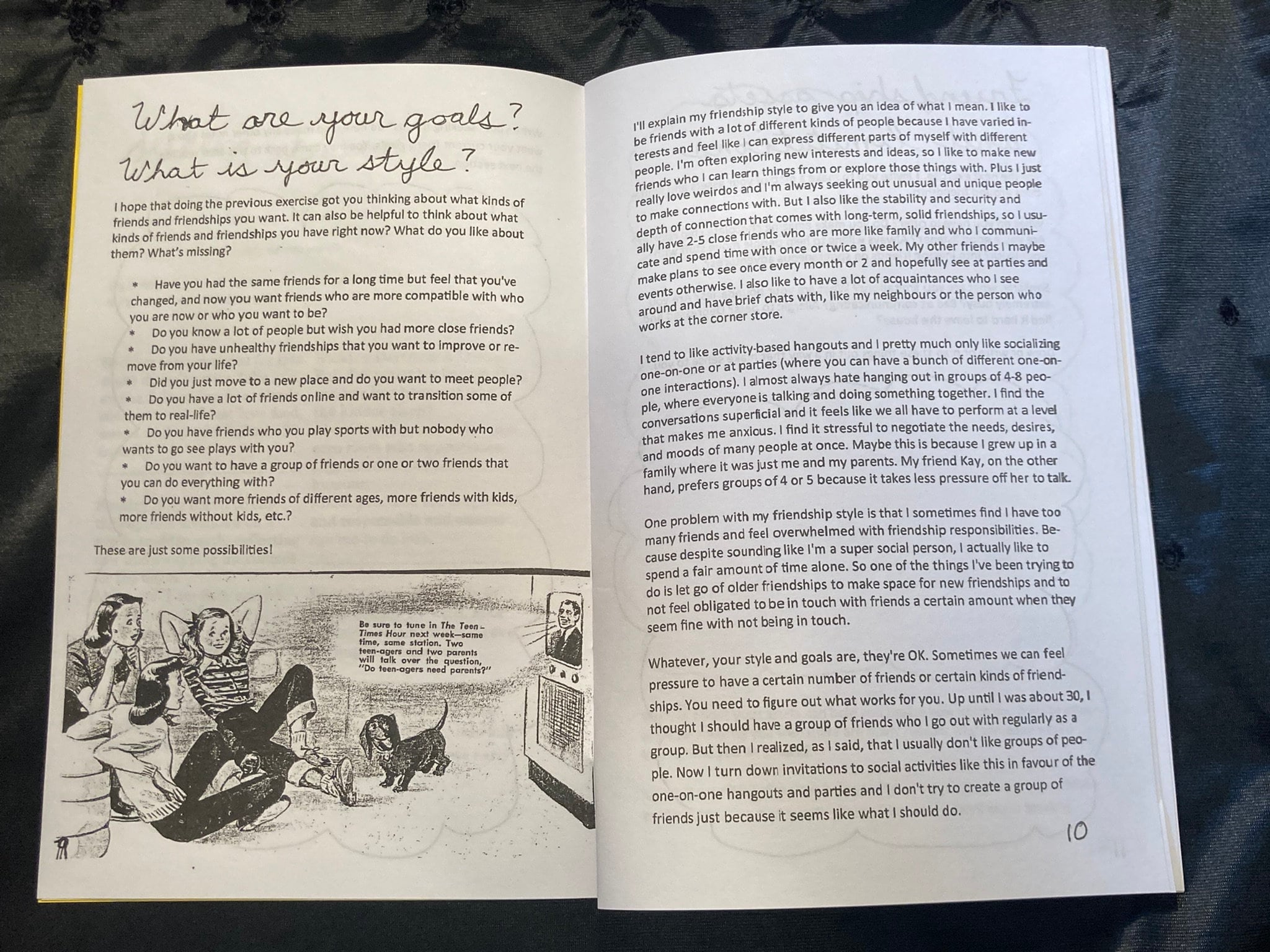 Amanda's Guide to Making Friends Zine and Workbook About Friendship and ...