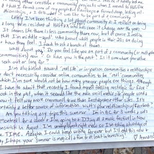 Letter From Amanda - a Handwritten Personal Letter From Me to You - Etsy