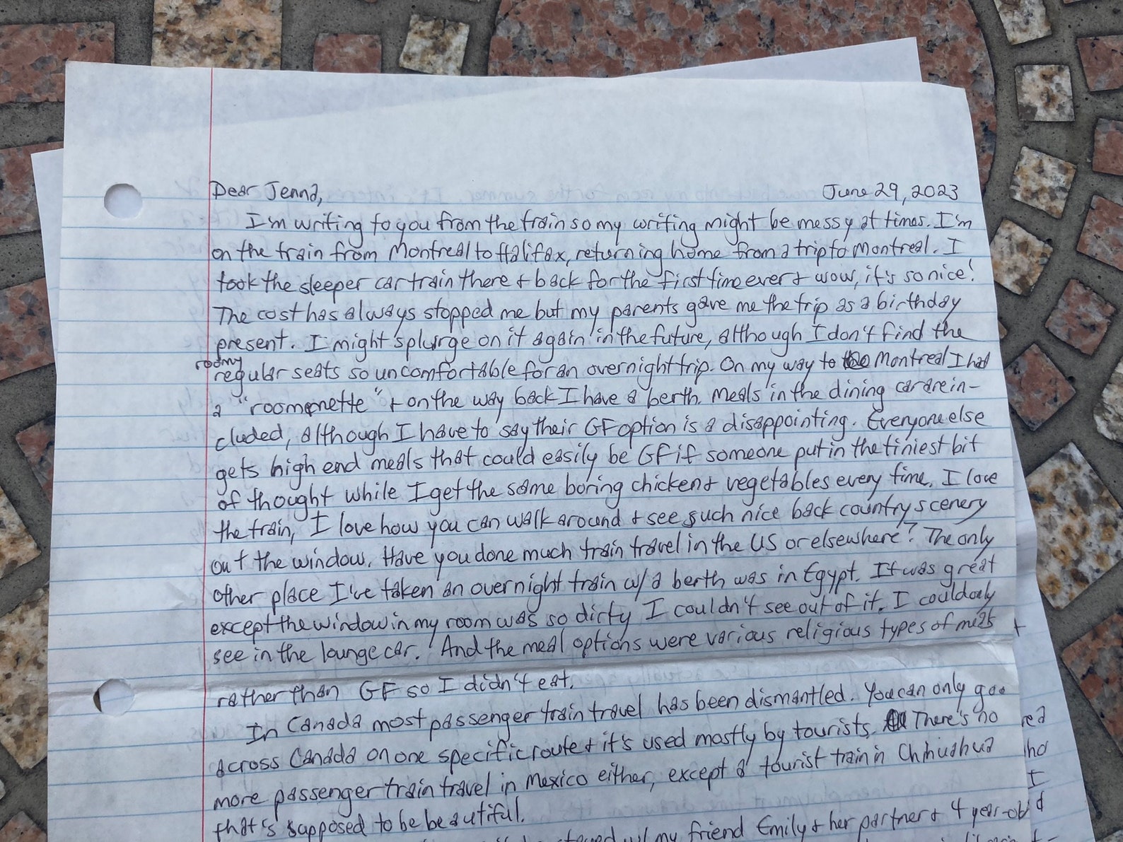 Letter From Amanda a Handwritten Personal Letter Sent From Me to You - Etsy