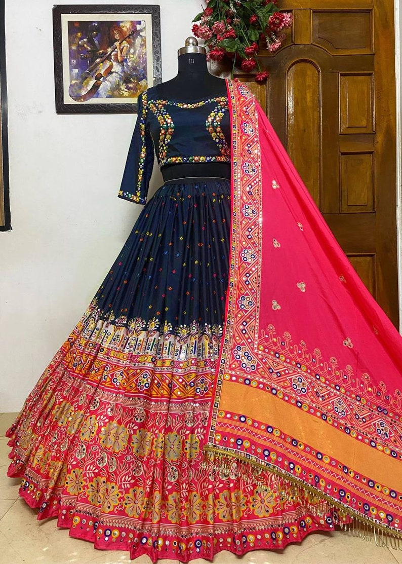 Navaratri Wear Lehenga for Women Indian Ready to Wear Chaniacholi - Etsy