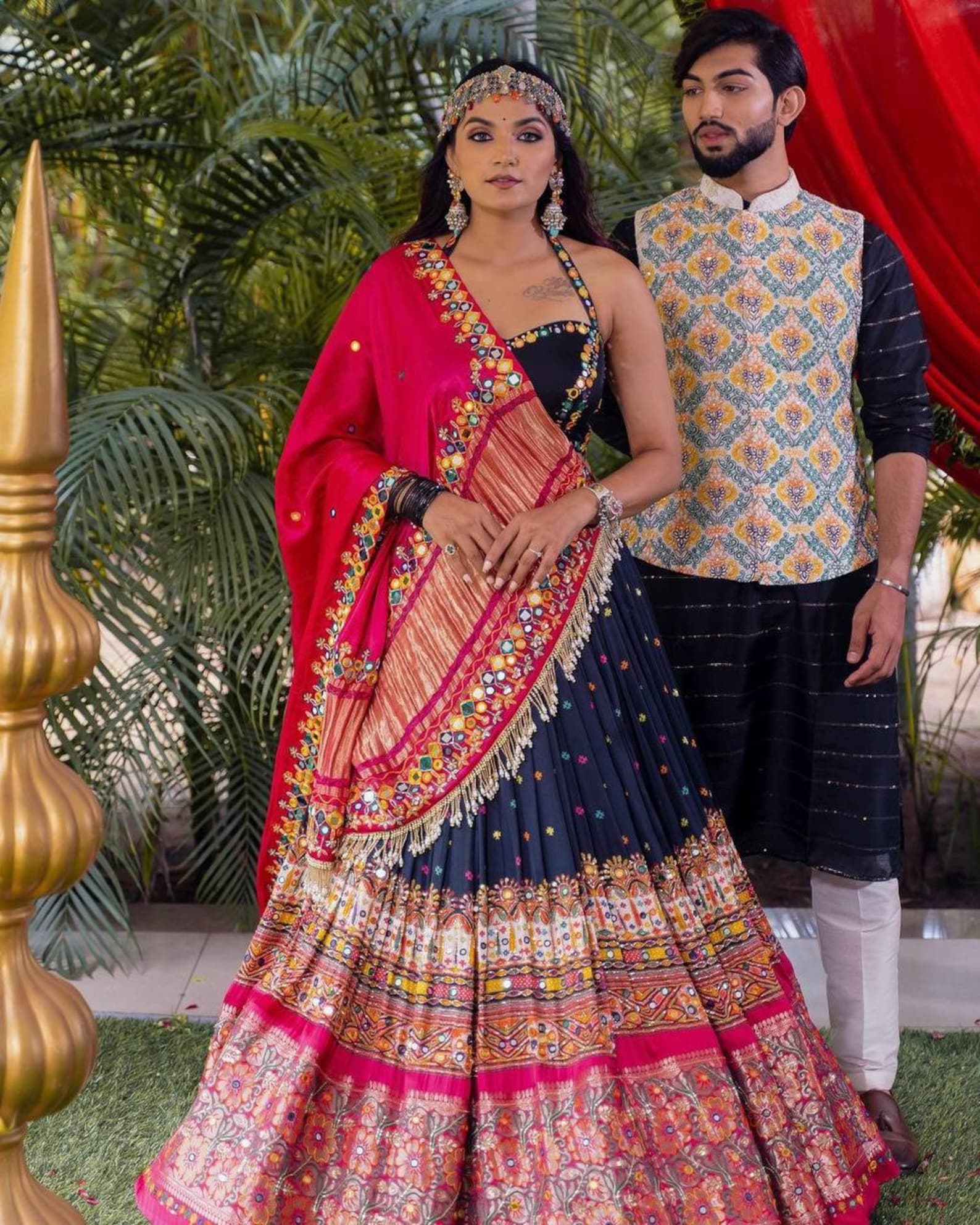 Navaratri Wear Lehenga for Women Indian Ready to Wear Chaniacholi - Etsy