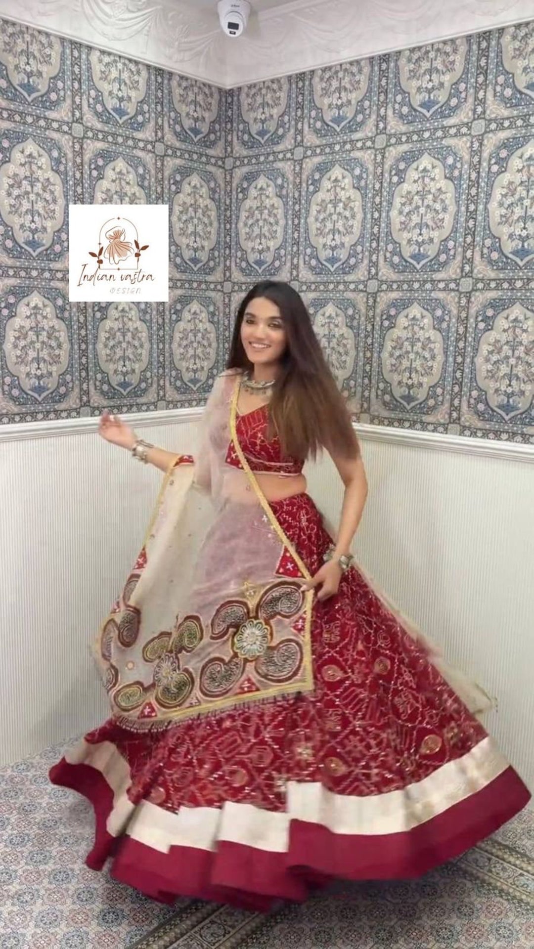 Stunning Red Navaratri Wear Ghaghra Choli for Garba Night Red and ...