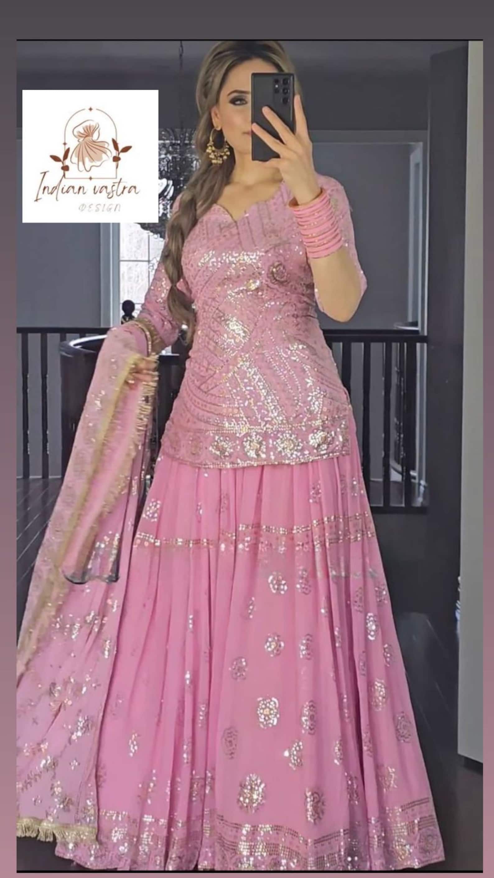 Pink Pakistani / Punjabi Suits Ready to Wear Indian Outfits Gift for ...