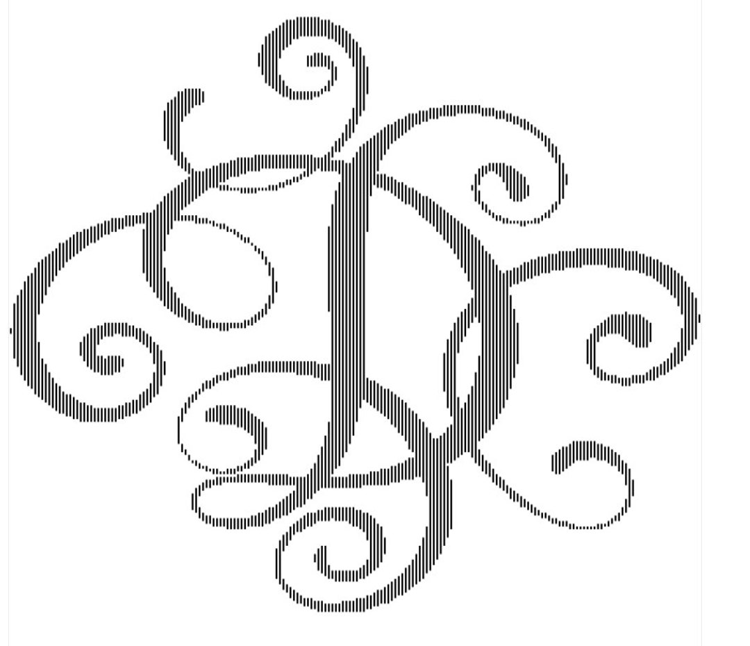 Monogram Fancy D - Etsy