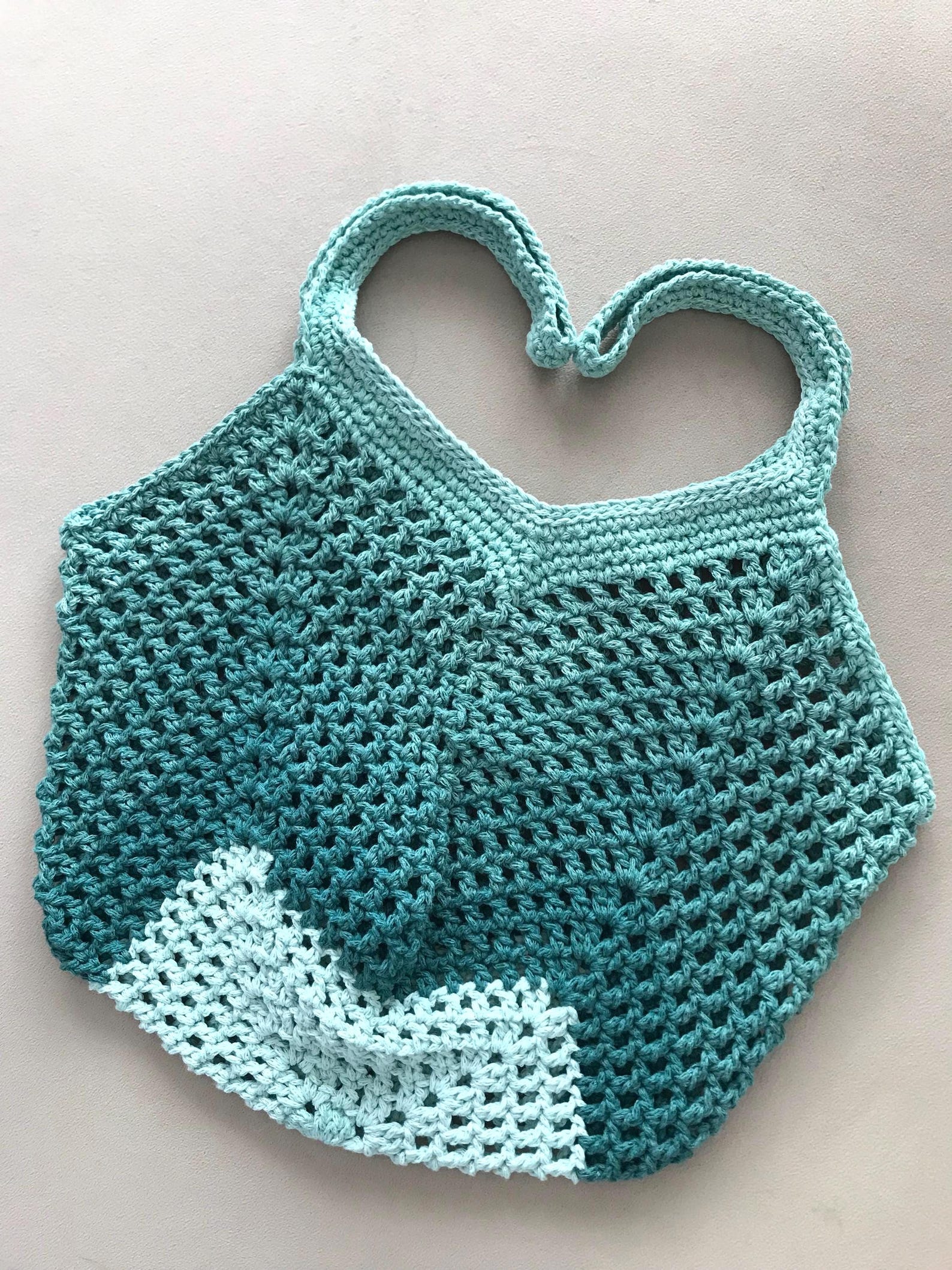 Crochet Shoulder Bag Stretchable Roomy Market Net Bag Durable Mesh ...
