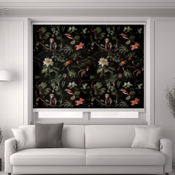 Jungle Print Roller Blinds - Etsy UK