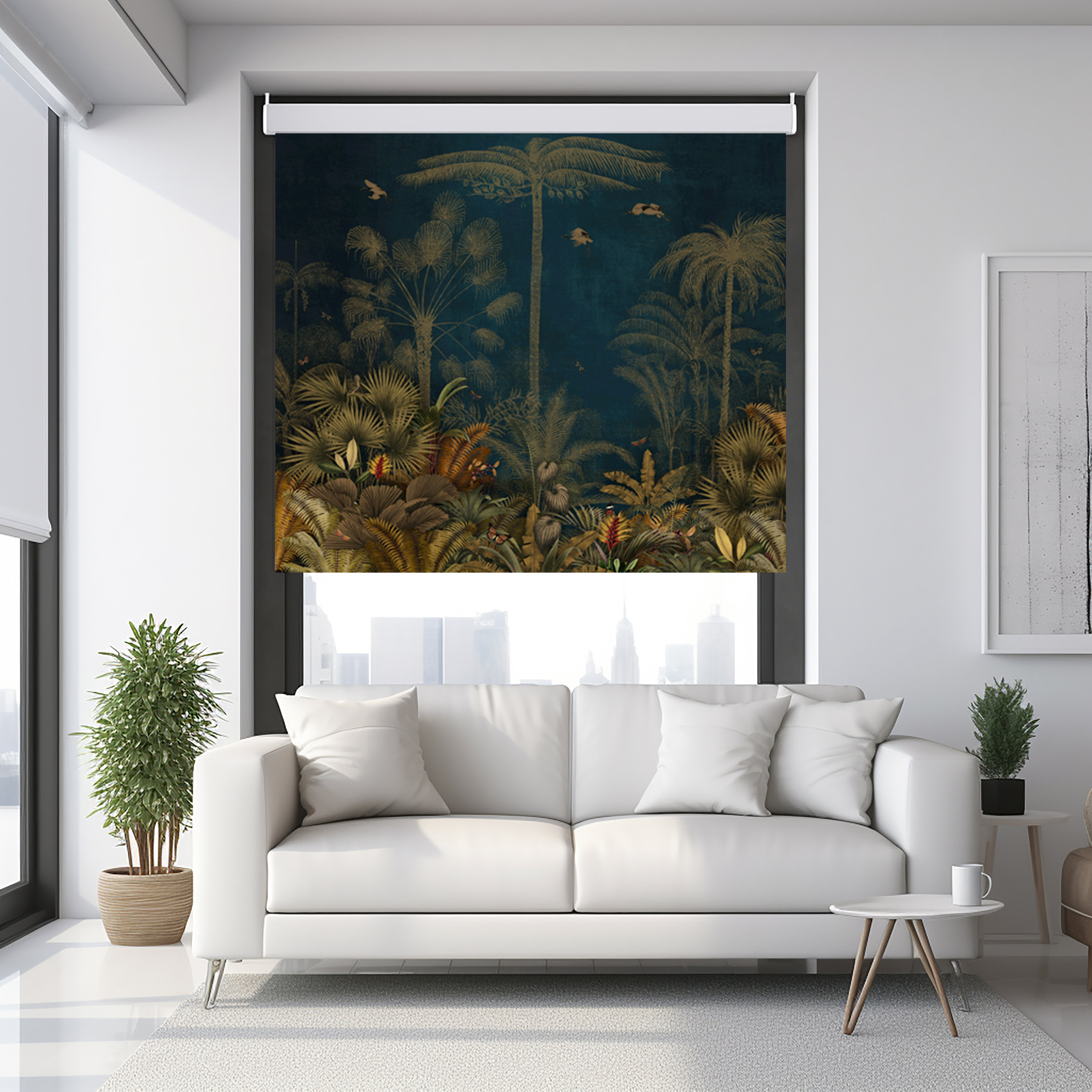 Tropical Jungle Roller Shade: Custom Blackout Window Blind - Etsy