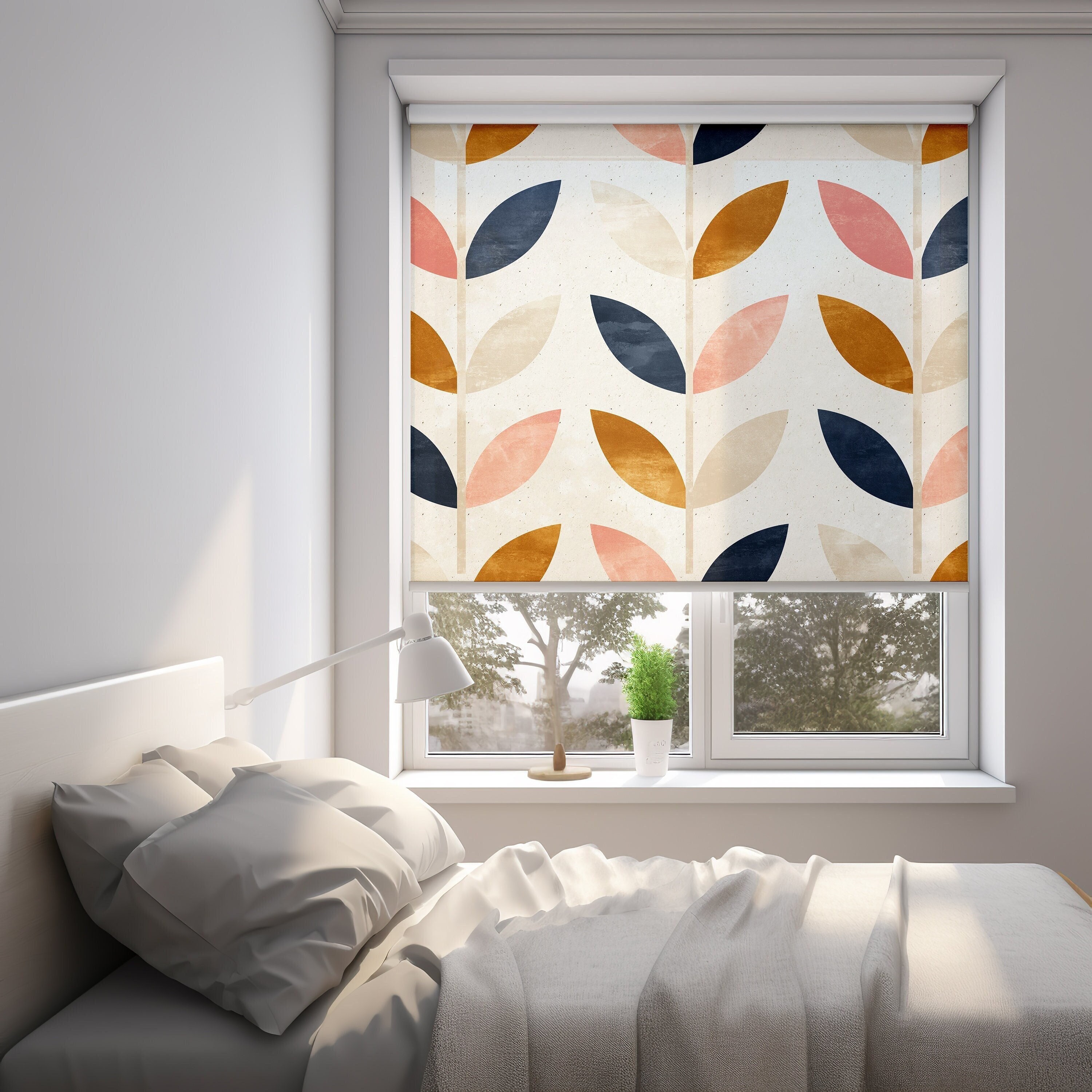 Colorful Blackout Window Treatments Panels, Custom Roller Shades ...