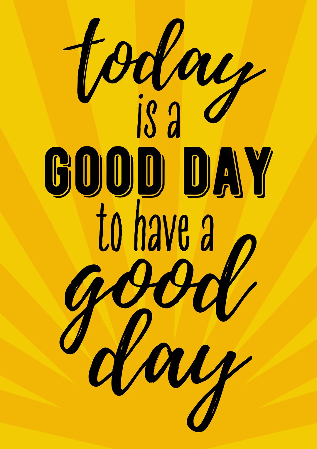 Good Day Poster - Etsy