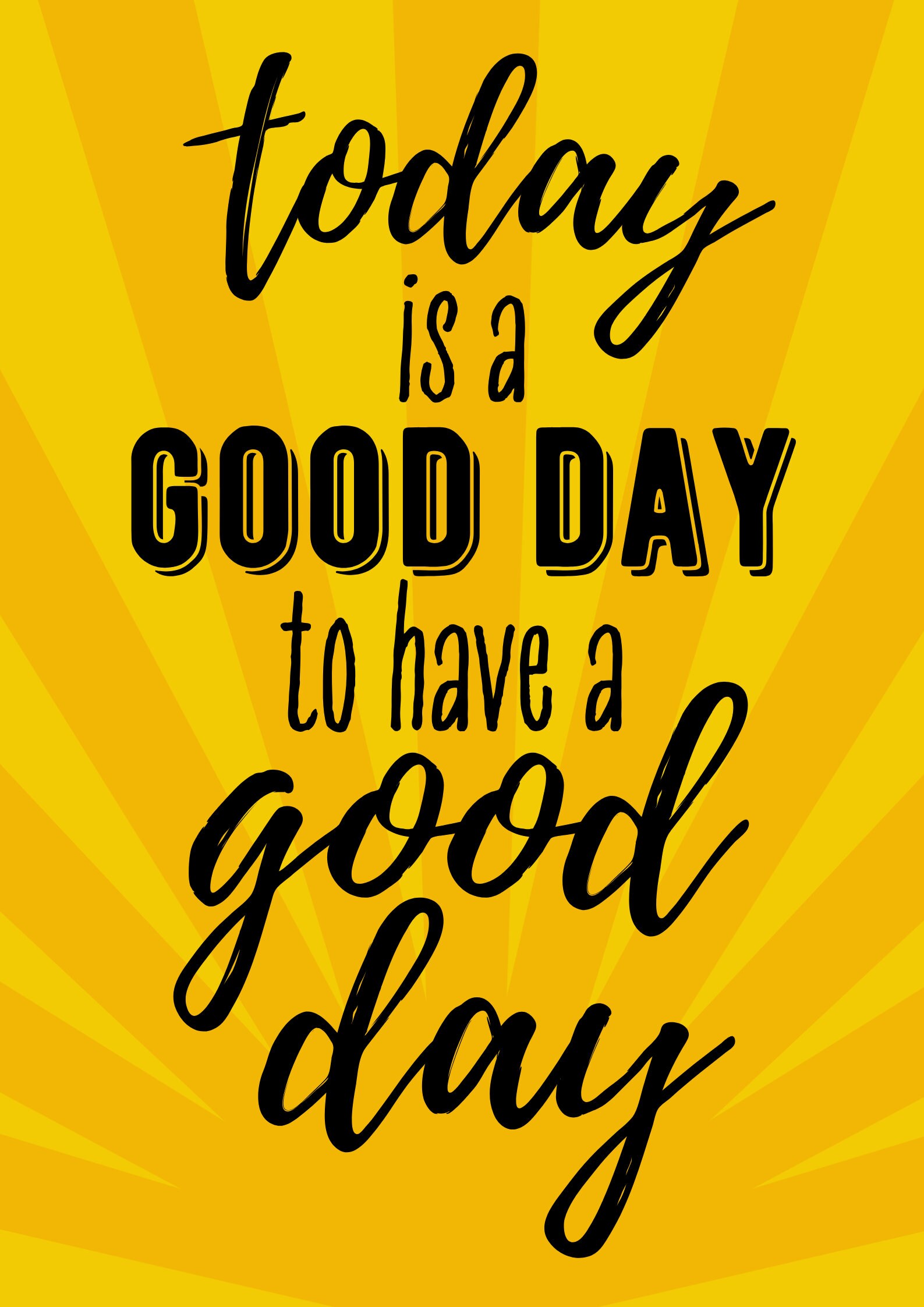 Good Day Poster - Etsy