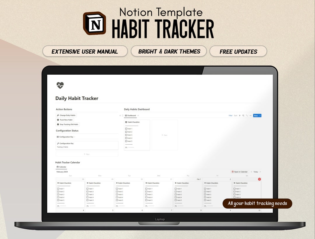 Habit Tracker Habit Manager Habit Builder Progress Tracker Daily View Weekly View Monthly View ...