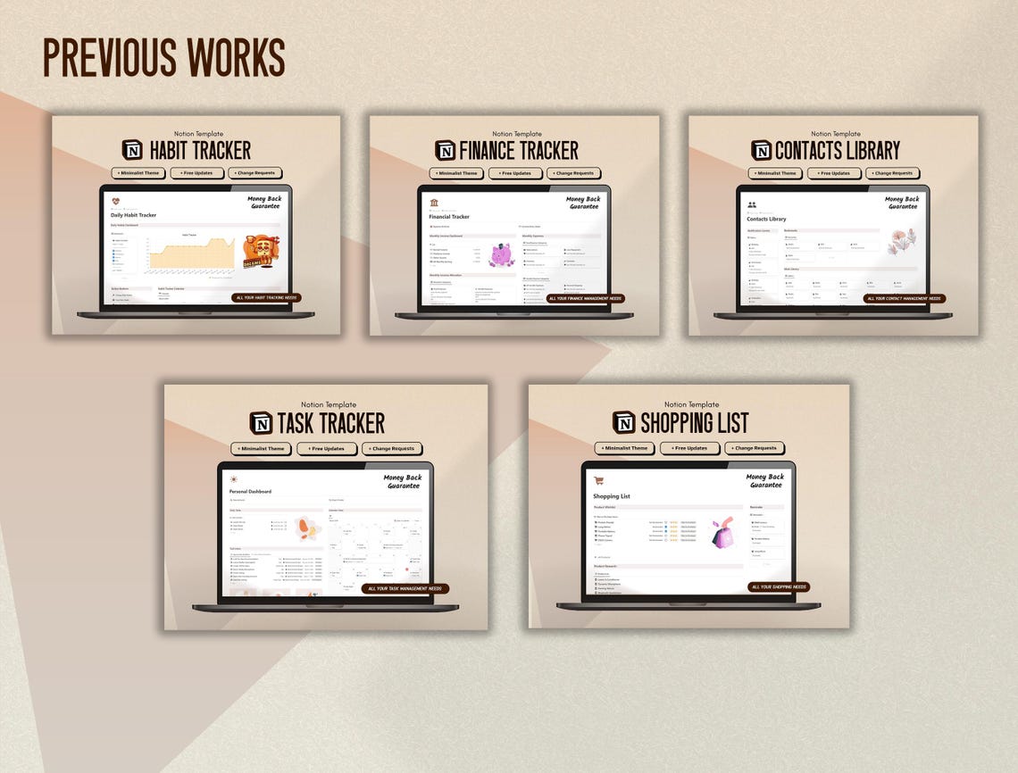 Custom Notion Template Personalised & Made to Order Custom Template - Etsy