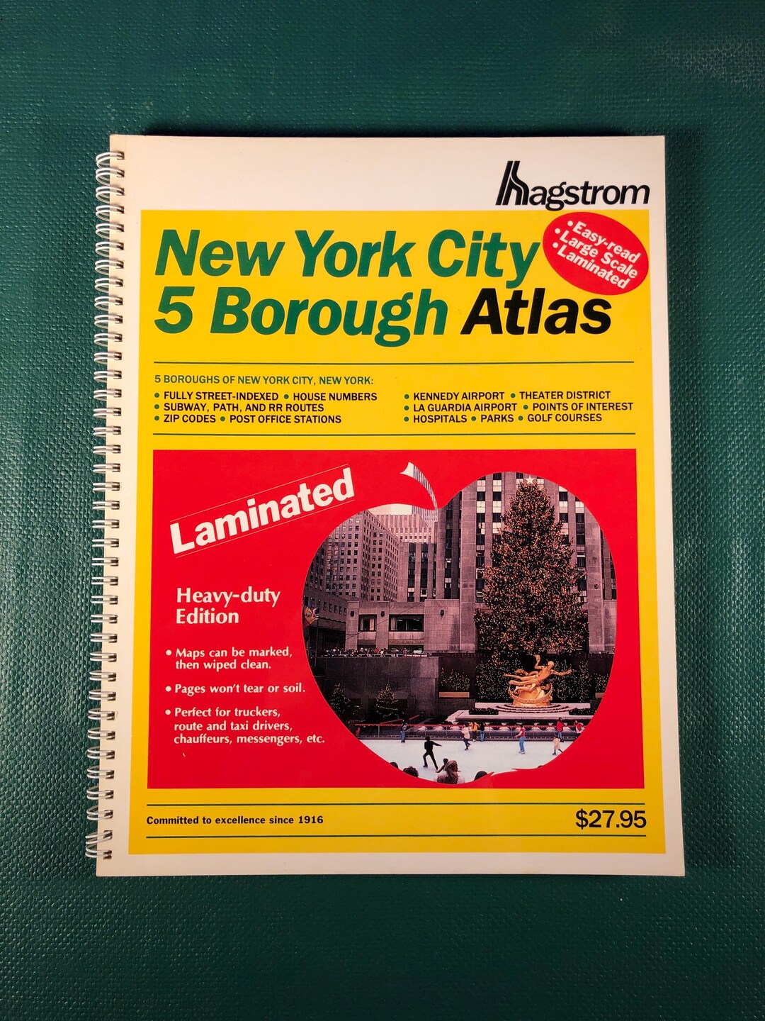 Map Vintage Hagstrom New York City 5 Borough Atlas Laminated 1989 - Etsy
