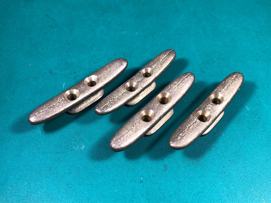 Curtain Pull Cord Cleats | 4 Lot | Cord Tie Hooks | Brass | Vintage ...