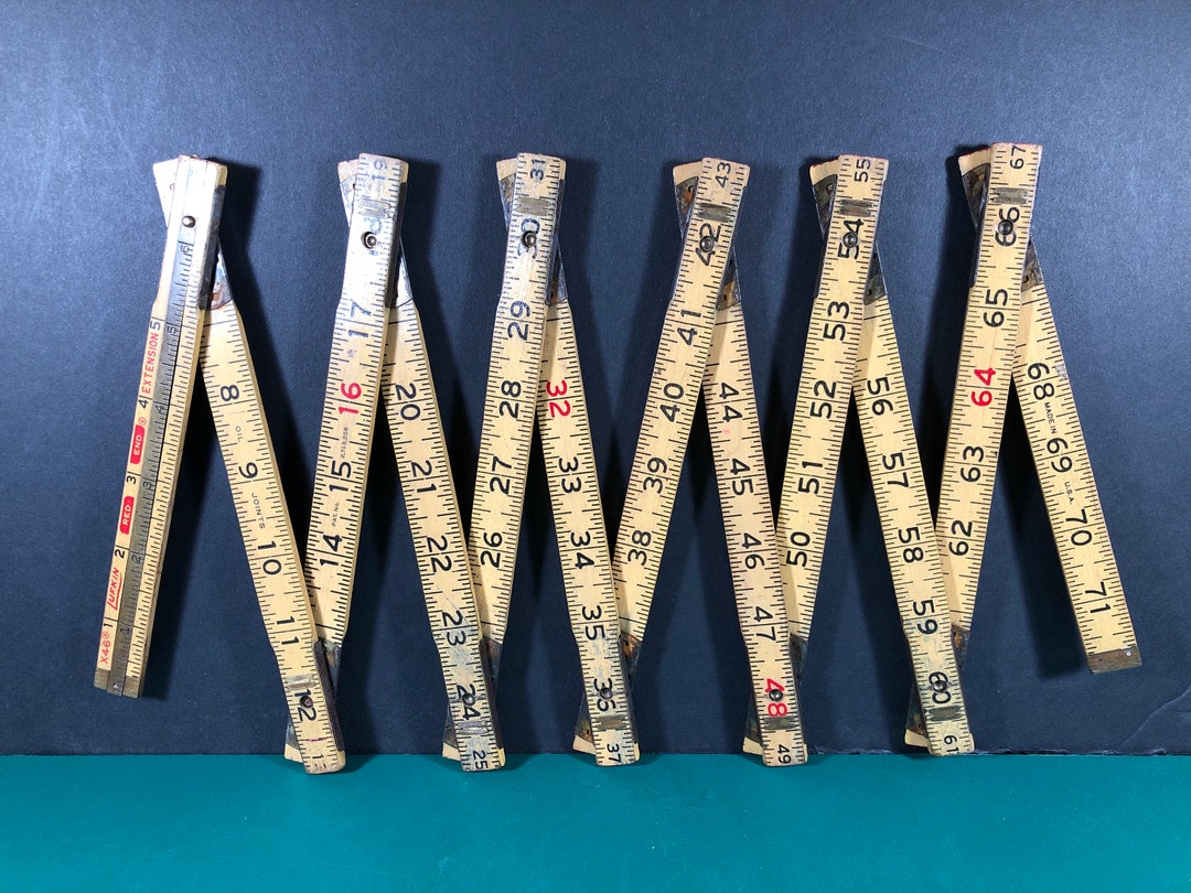 Lufkin | Vintage Extension Rule | 72" Folding Wood Ruler | Model X46 ...