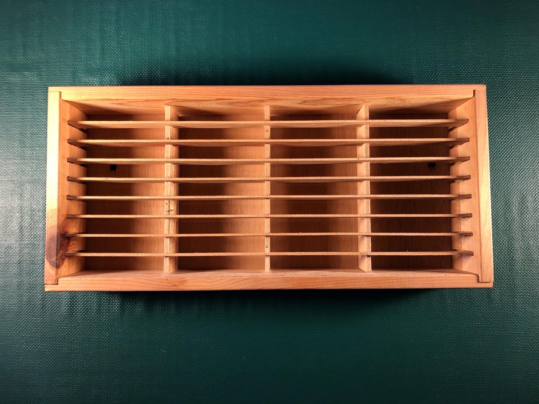 Napa Valley Box Company Vintage Wood 36 Audio Cassette Tape Storage ...