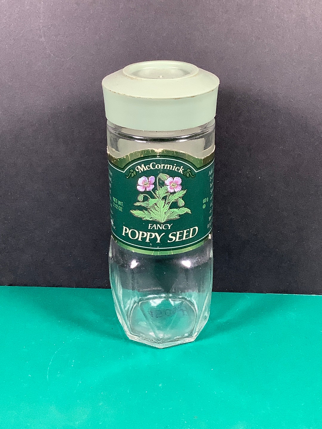 Mccormick | Fancy Poppy Seed Vintage Spice Jar | Empty | Retro Kitchen ...