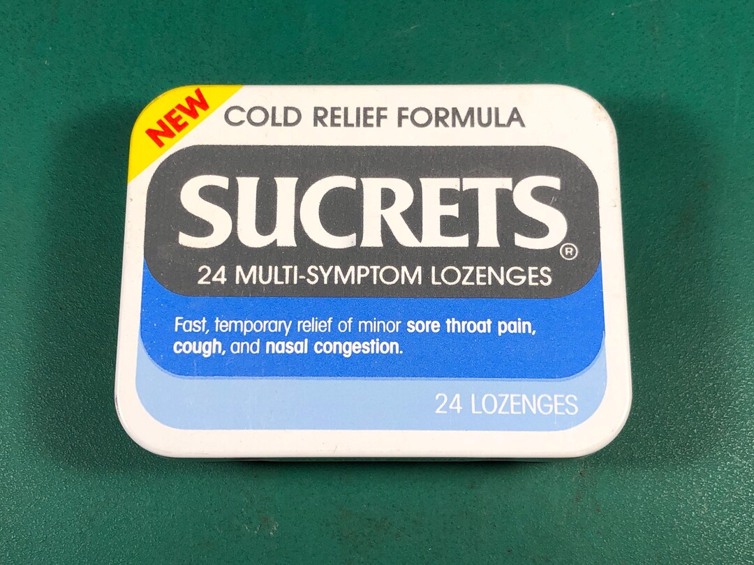 Sucrets | Vintage Multi-symptom Lozenges Tin | Empty - Etsy