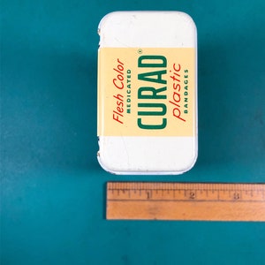 Curad | Curity Product | Vintage Plastic Bandages | Empty Tin | No UPC ...