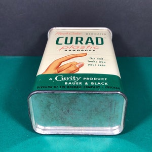 Curad | Curity Product | Vintage Plastic Bandages | Empty Tin | No UPC ...