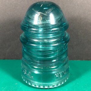 Glass Insulator Hemingray 12 Vintage Blue/green 3.5 Tall Made in USA - Etsy