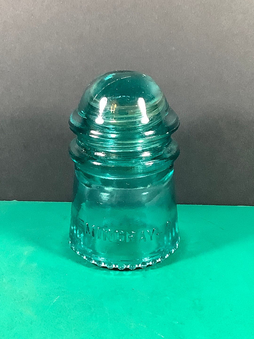 Glass Insulator Hemingray 9 Vintage Blue/green 3.5 Tall Made in USA - Etsy
