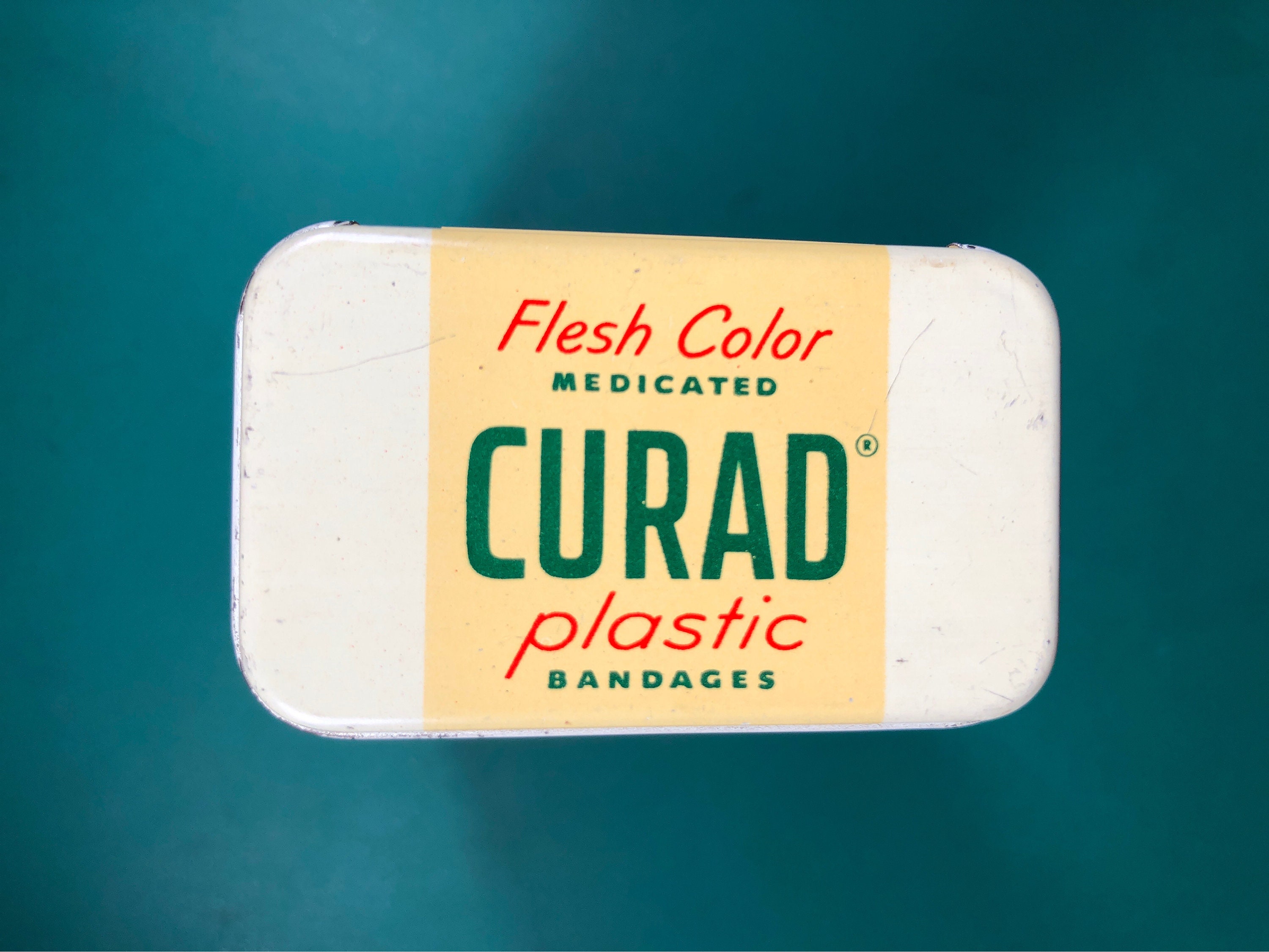 Curad | Curity Product | Vintage Plastic Bandages | Empty Tin | No UPC ...