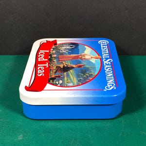 Celestial Seasonings Iced Teas Tin Nice Scene Graphics Empty - Etsy