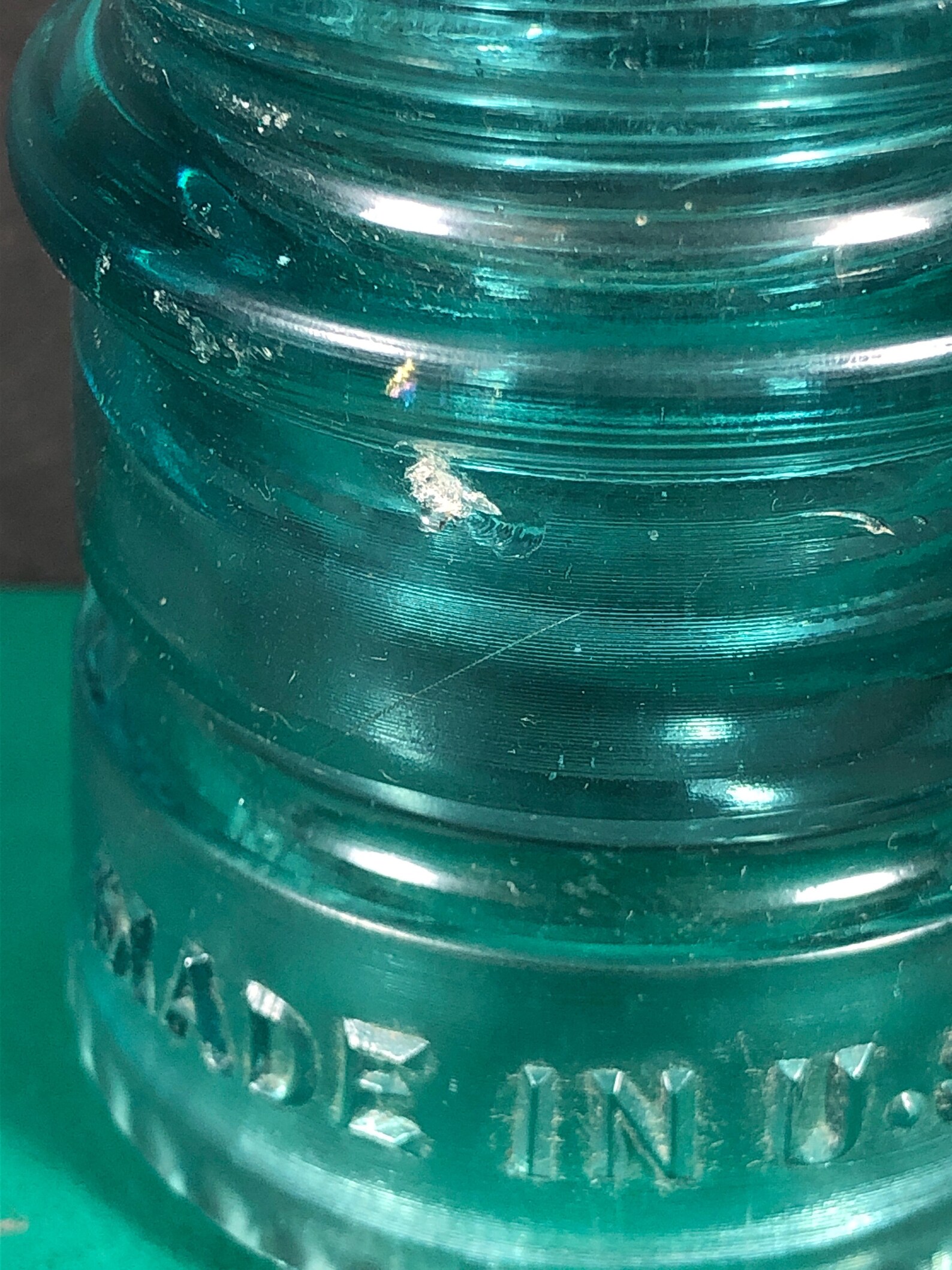 Glass Insulator Hemingray 12 Vintage Blue/green 3.5 Tall Made in USA - Etsy