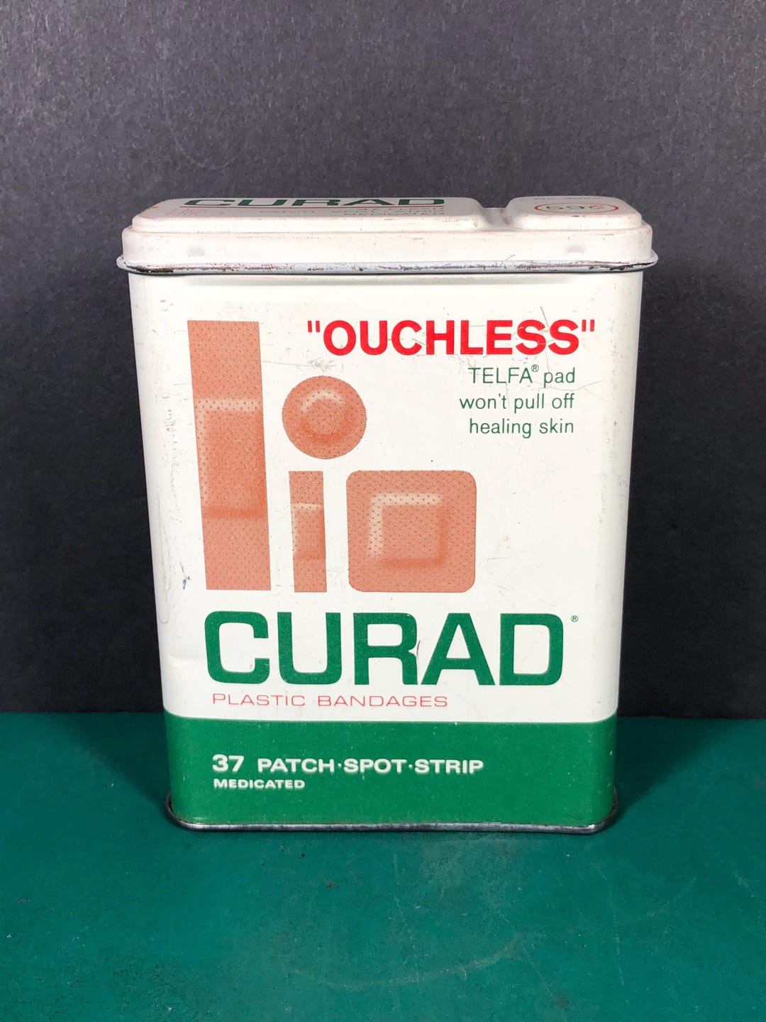 Curad | Curity Product | Vintage "ouchless" Plastic Bandages | Empty ...