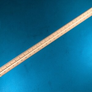 K&E Co. | Vintage Wooden 12" Triangular Scale | Drafting Ruler ...