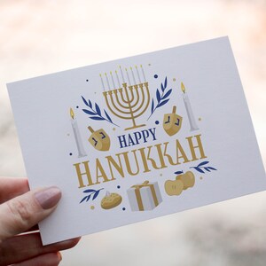 Happy Hanukkah Printable Card Jewish Holiday Greetings - Etsy