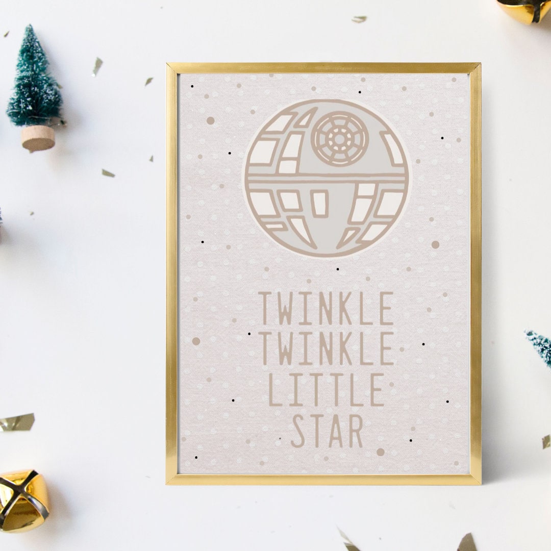 Kids Wall Art | Death Star Print | Kids Bedroom Print | Playroom Art ...