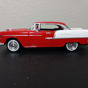 1955 Chevy Bel Air, 1/24 Scale Diecast Model Car - Etsy