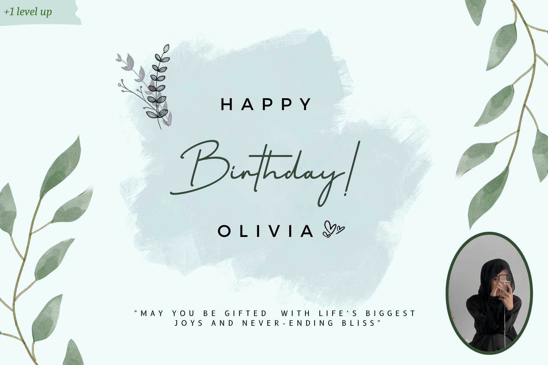 AESTHETIC BIRTHDAY CARD | Editable Canva Template | Beginners - Etsy