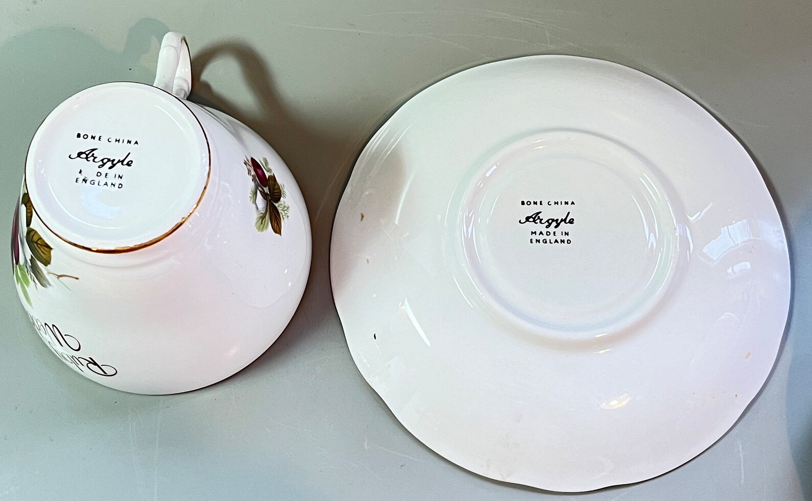 Vintage Ruby Wedding Anniversary Tea Cup & Saucer Sets Bone China Red ...