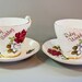 Vintage Ruby Wedding Anniversary Tea Cup & Saucer Sets Bone China Red ...
