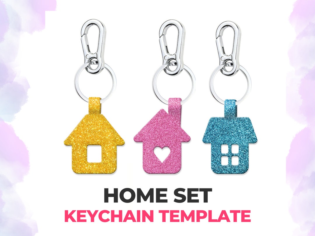 Home Keychain SVG Files for Cricut and Silhouette - Key Chain Svg ...