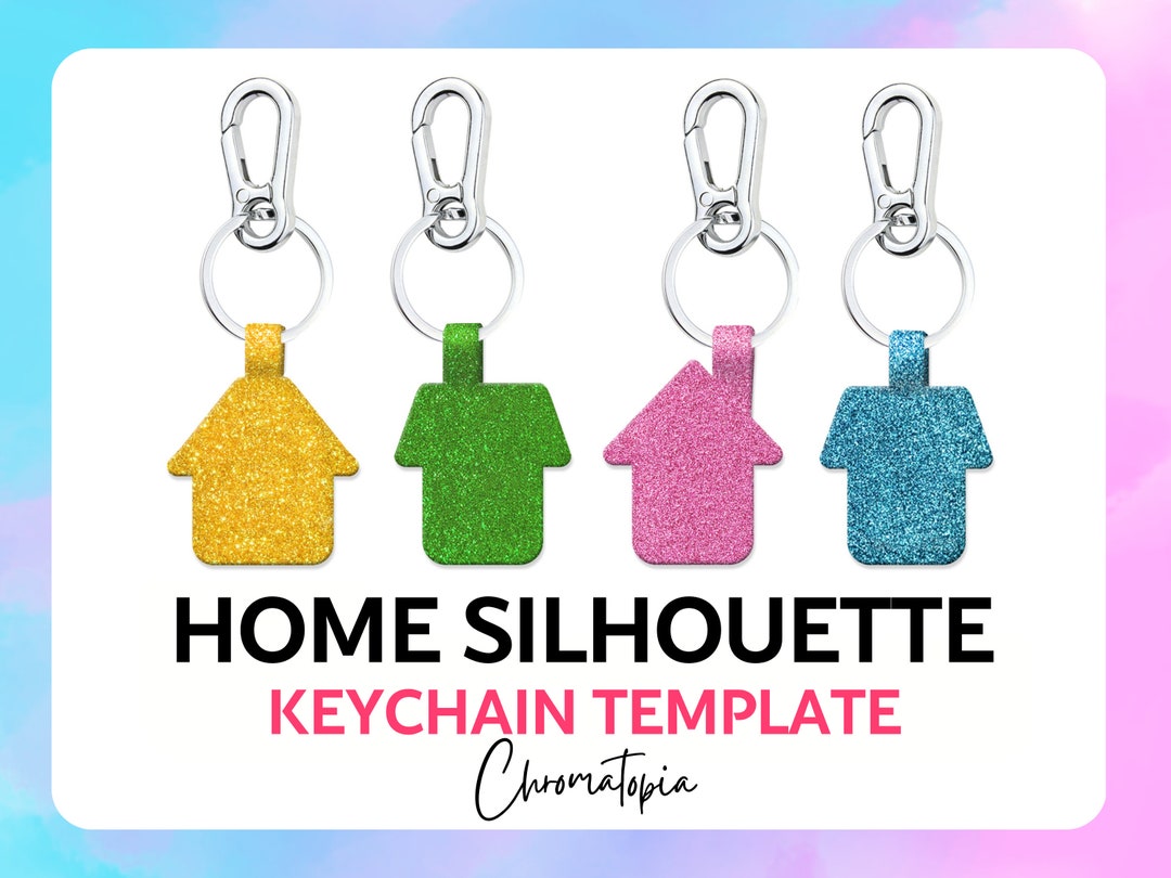 Home Silhouette - Leather Keychain Svg Cut File for Cricut Silhouette ...