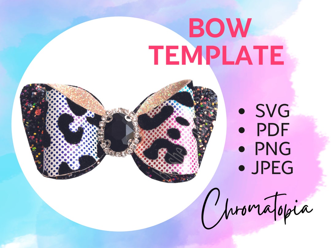 Linda plantilla de lazo SVG para Cricut Silhouette o Glowforge DIY Hair ...