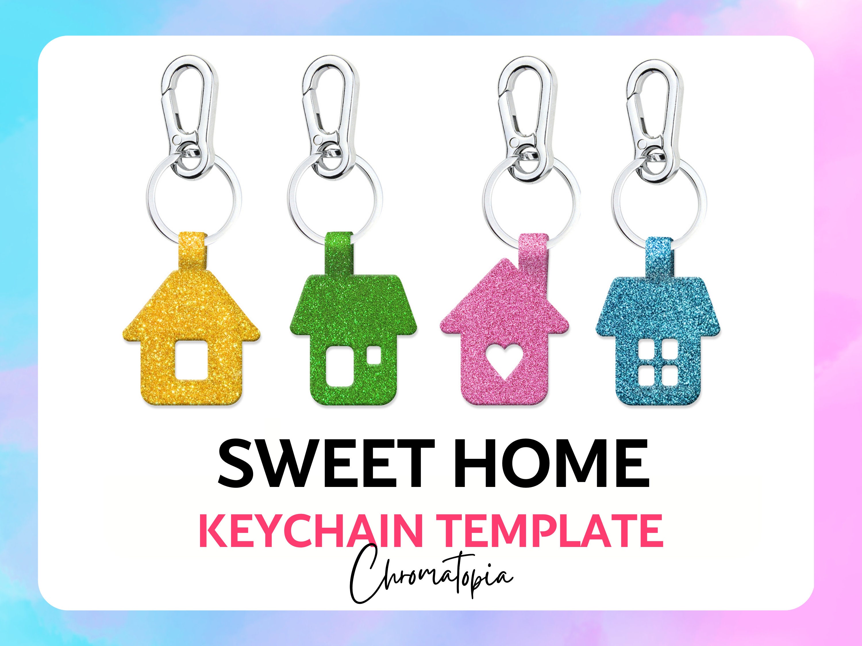 Home Keychain SVG Files for Cricut and Silhouette Key Chain - Etsy