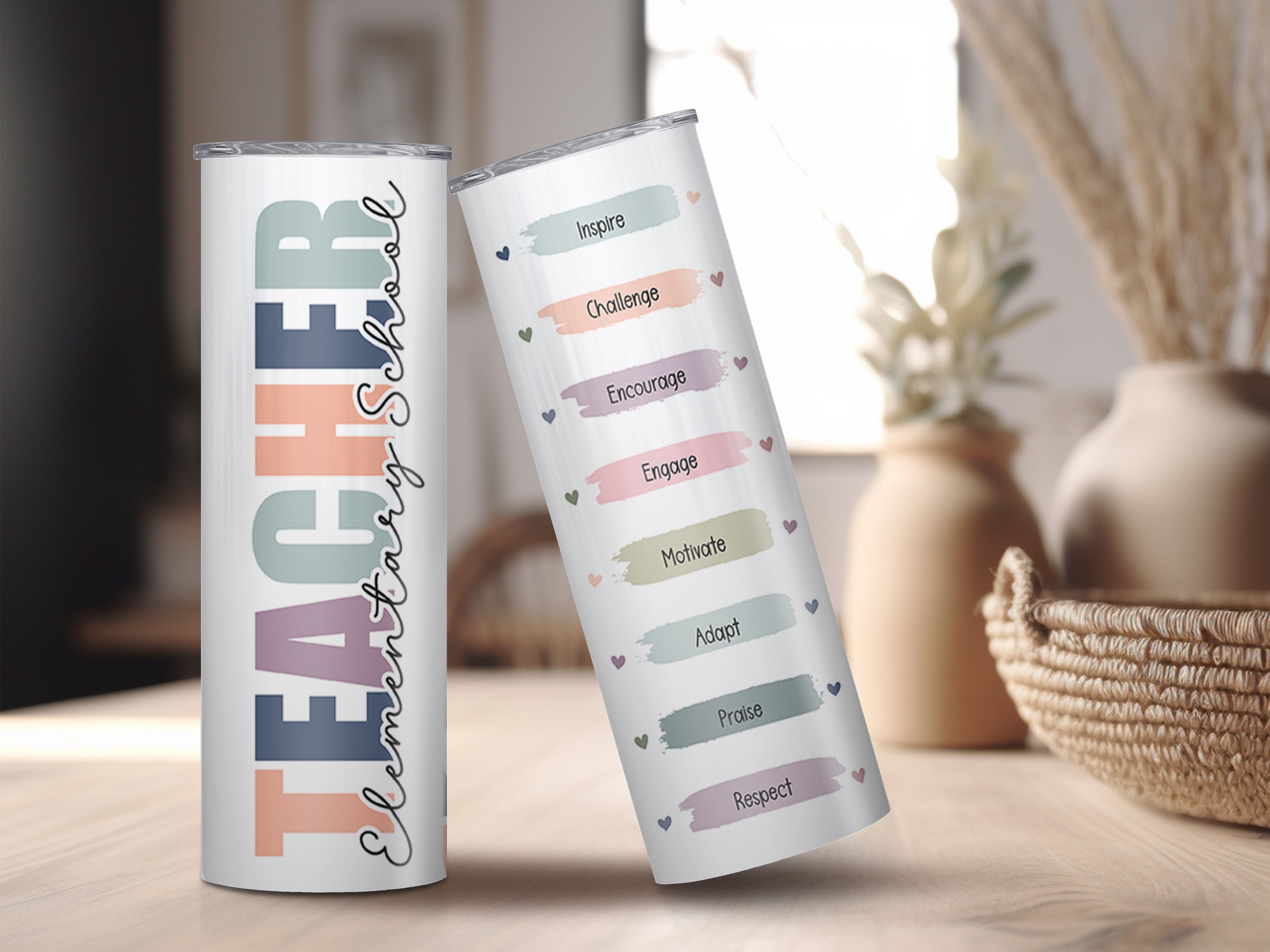 Elementary School Teacher Tumbler Wrap Png, Custom Personalized Gift ...