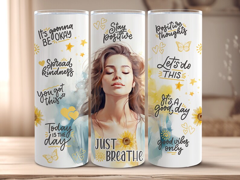 Recovery Tumbler Wrap Template, Self-love Gift, Motivation Sublimation ...