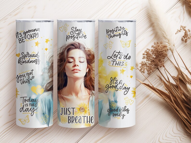 Recovery Tumbler Wrap Template, Self-love Gift, Motivation Sublimation ...