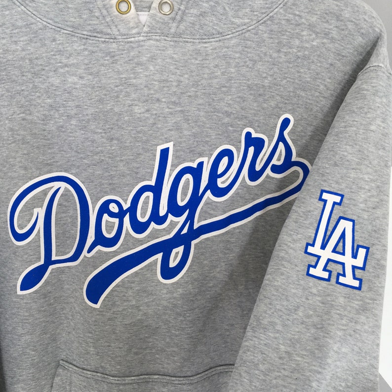 Vintage Y2K Los Angeles Dodgers Mlb Hoodie Sweatshirt Large LA Dodgers ...