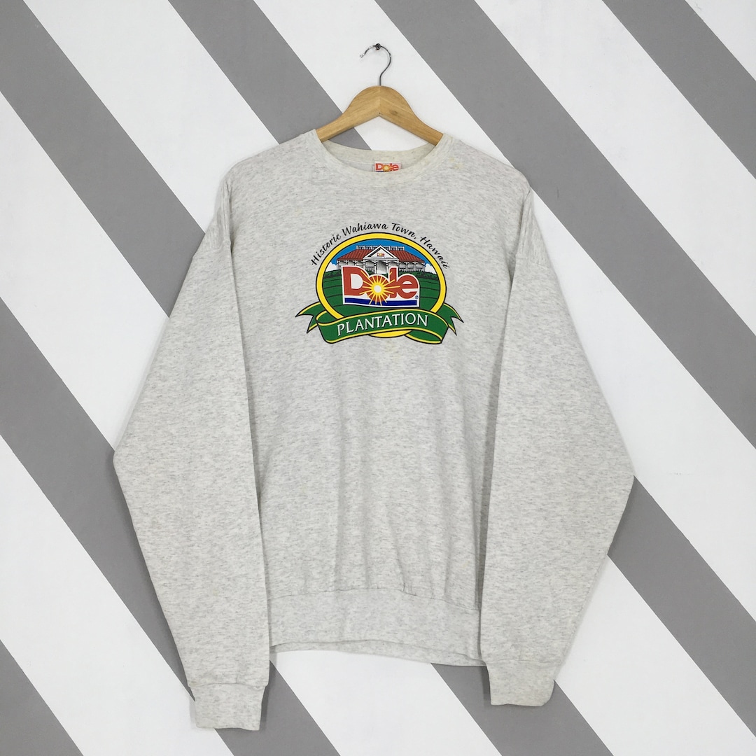 Vintage Dole Hawaii Plantation Gray Sweatshirt Large Dole Hawaii ...