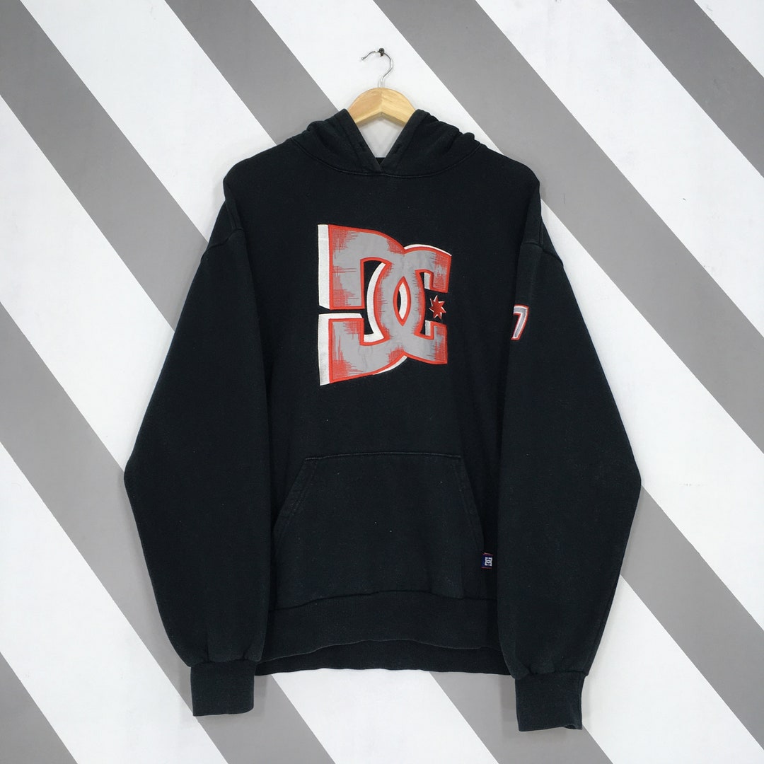 Vintage Dc Shoe Co Usa Hoodie Sweatshirt Xlarge Dc Star Skateboading ...